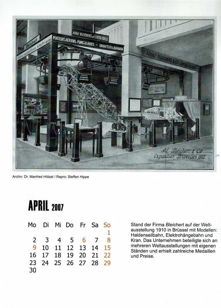 04_2007 Calender April - BLEICHERT & Co.